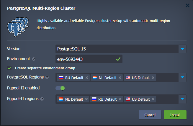 Single/Multi Region PostgreSQL Cluster Single/Multi Region PostgreSQL Cluster