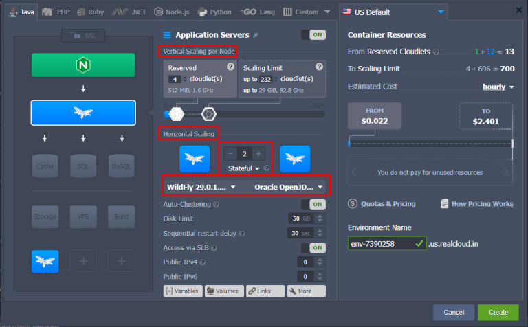 WildFly Cluster - RealCloudRealCloud